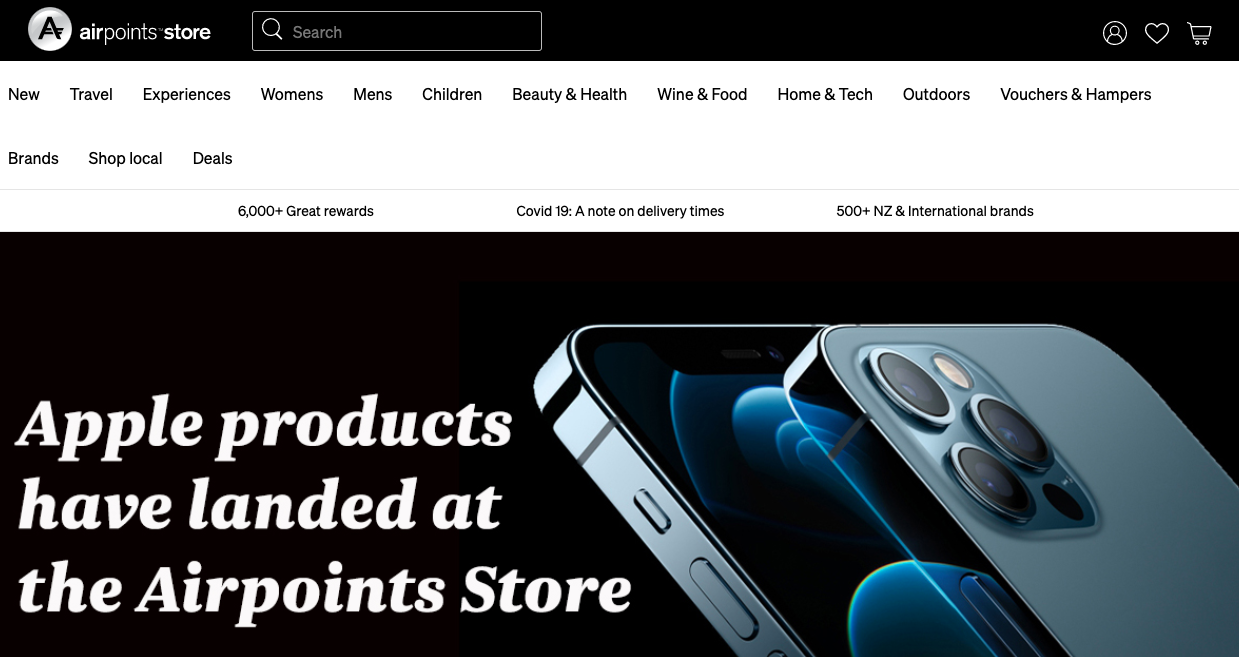 紐航宣布：會員可用Airpoints在線購買蘋果系列產品 - 紐西蘭看中國網